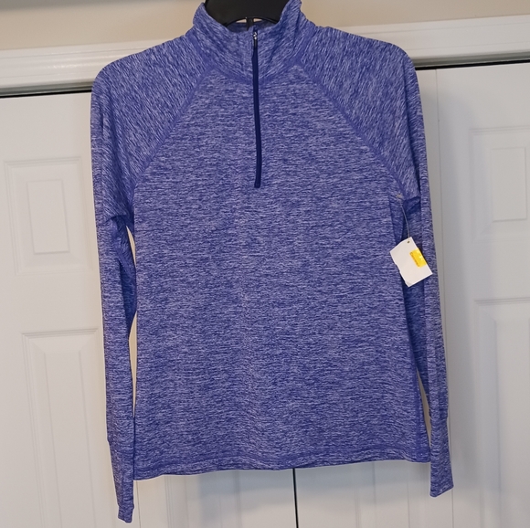 Ideology | Tops | Ideology Purplewhite 4 Zip Long Sleeve Top Size Small ...